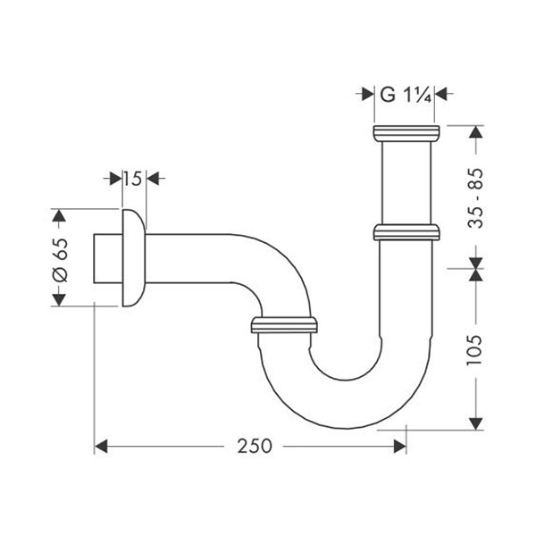 Hansgrohe Waschtischmischer 110 Axor Massaud chrom 18010000, 596,80