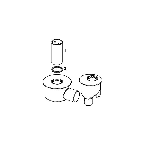 TECE Tecedrainline Ablauf max DN 70 seitlich 650002, 41,14